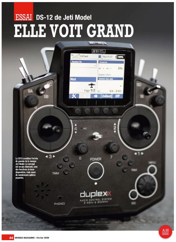 Modèle Mag N°821 : Essai Jeti DS12